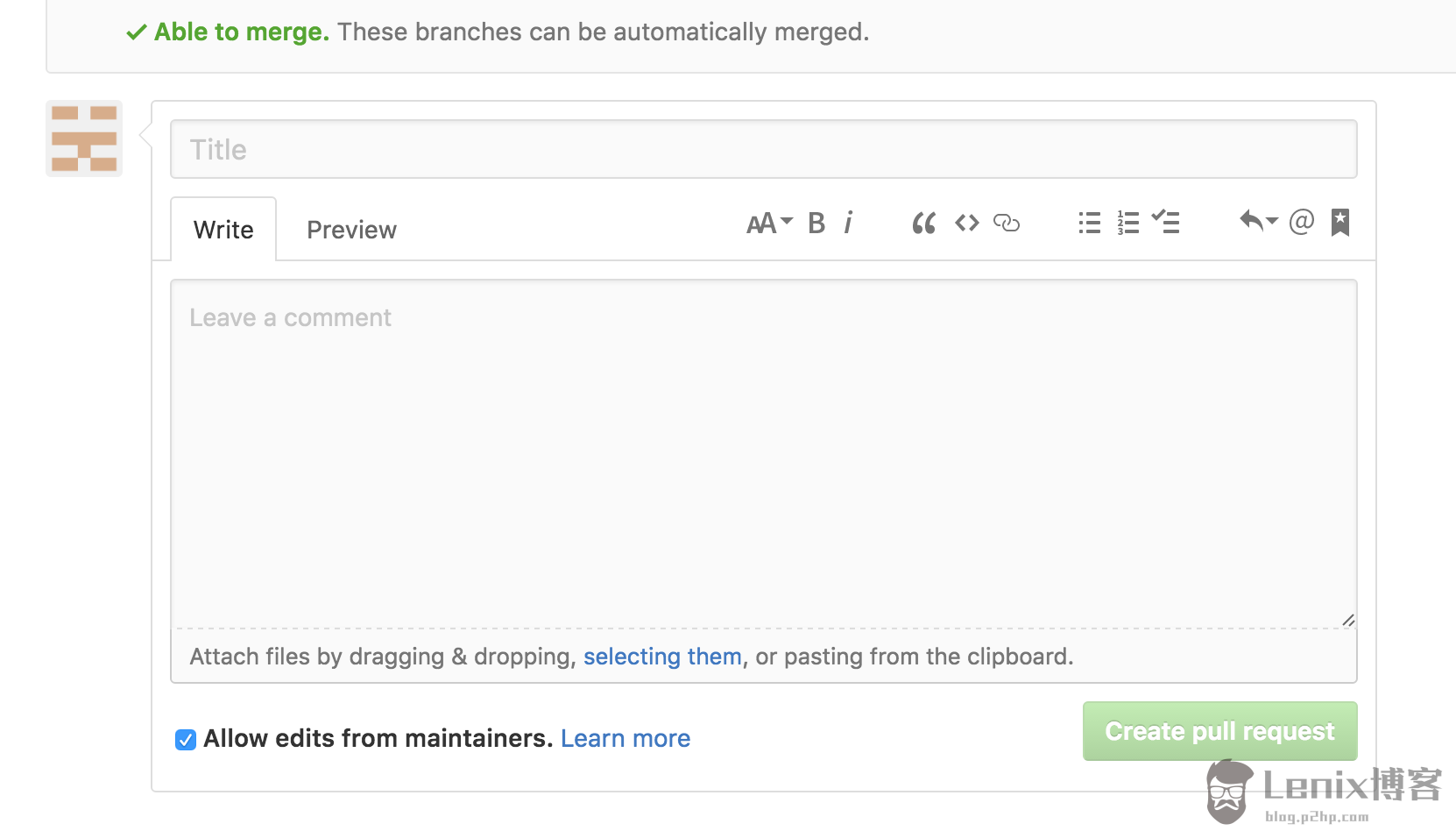 PullRequest | Lenix Blog
